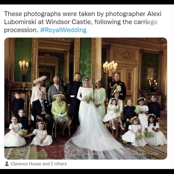 Foto mantida por Rei Charles III é do casamento de Harry e Meghan ...