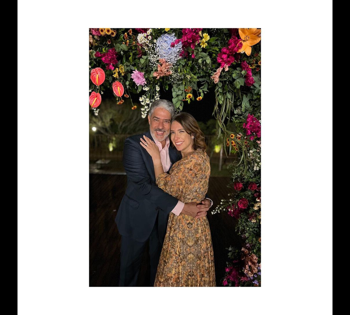 Foto: William Bonner se casou com Natasha Dantas em 2018 - Purepeople