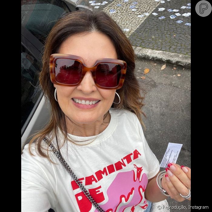 Fátima Bernardes se surpreendeu com a repercussão da foto ao lado de ...