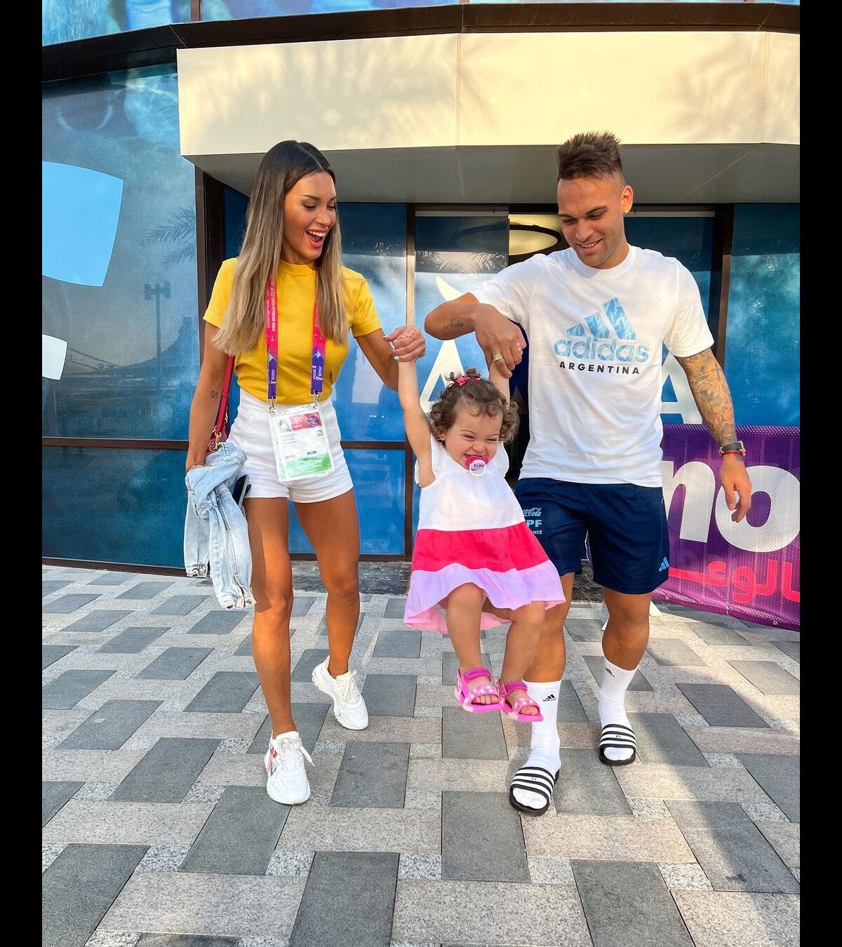 Foto: Agustina Gandolfo (companheira de Lautaro Martínez) estava entre ...