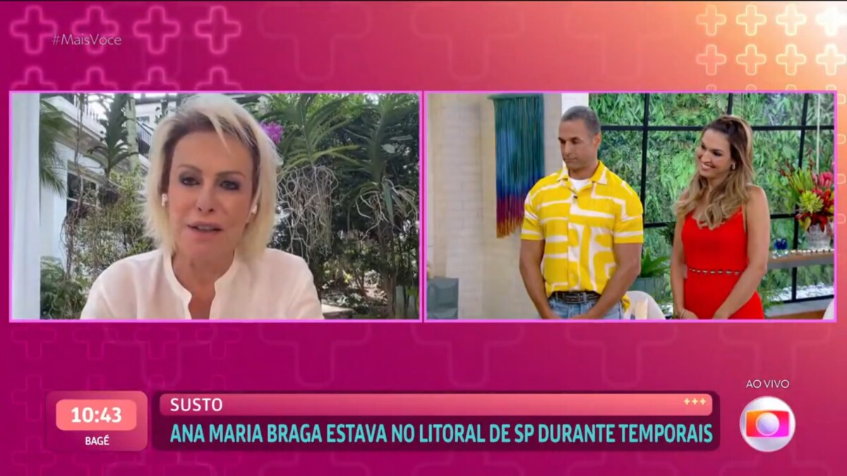 Foto: Ana Maria Braga contou que estava em praia de São Sebastião ...