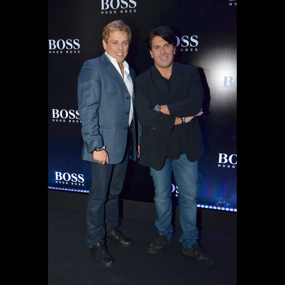 Foto: Bruno Chateaubriand e André Ramos posam para foto - Purepeople