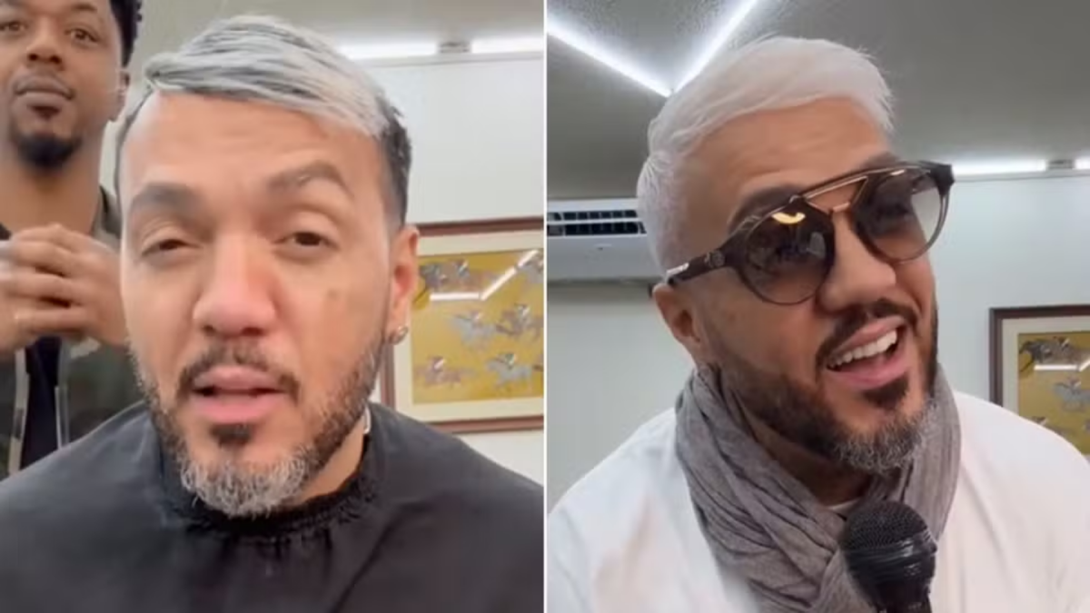 Foto: Platinado! Belo revive visual dos anos 90 após separação de ...