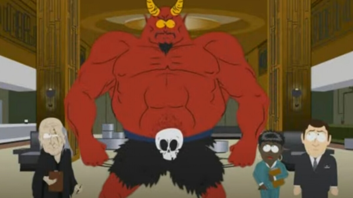 Foto: Em 'South Park', o personagem de Satanás sugere várias sobremesas ...