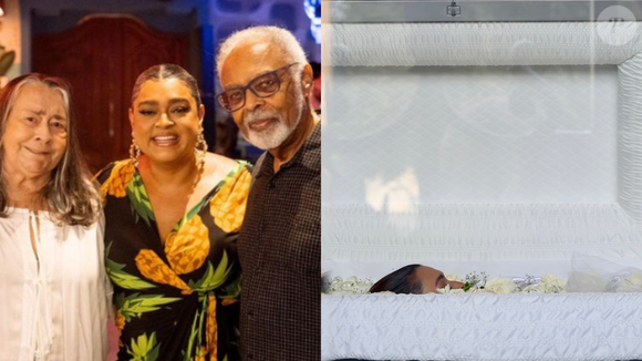 Foto: Estende-se infinito: Gilberto Gil chega com a mãe de Preta Gil ao velório da cantora; Drão ...