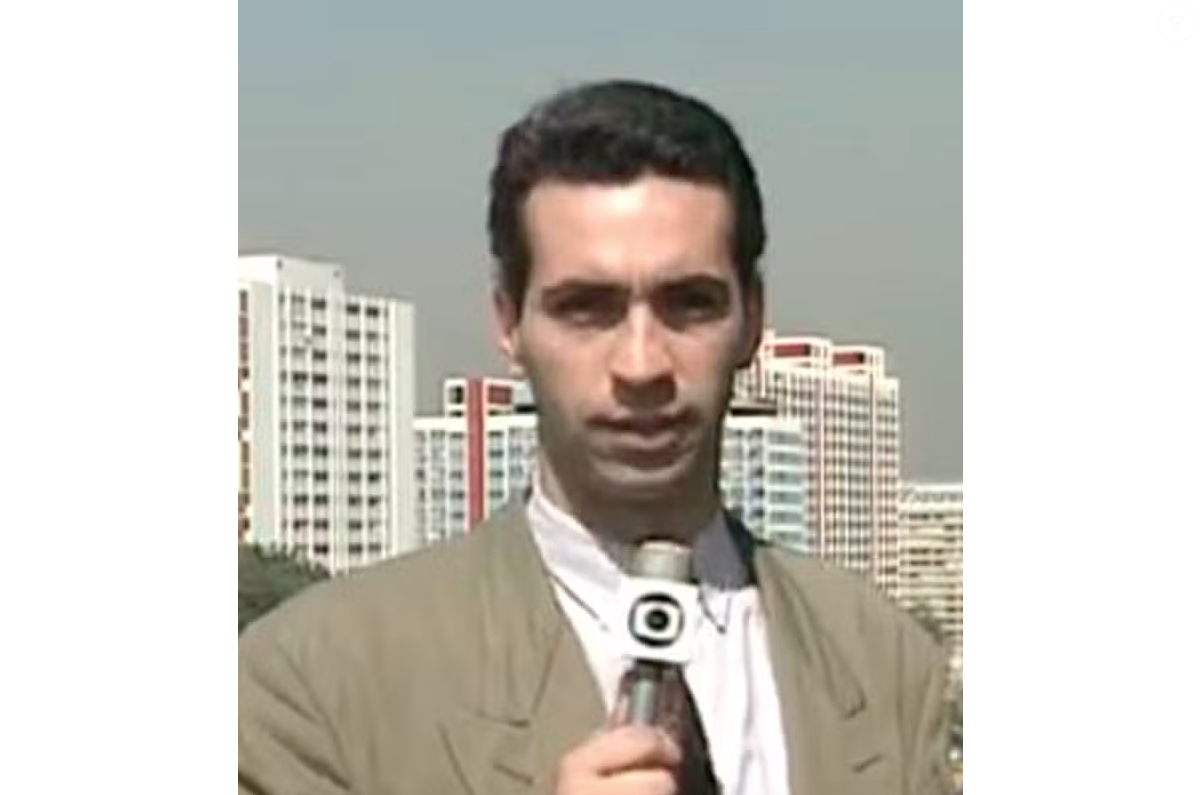 Foto: Ainda em 1993, César Tralli já estreou como repórter da TV Globo ...