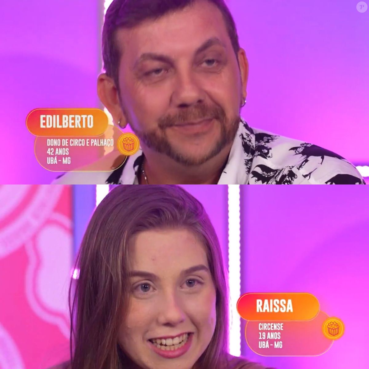 Foto: Edilberto trabalha no circo há anos com sua filha e estão no 'BBB 25' - Purepeople