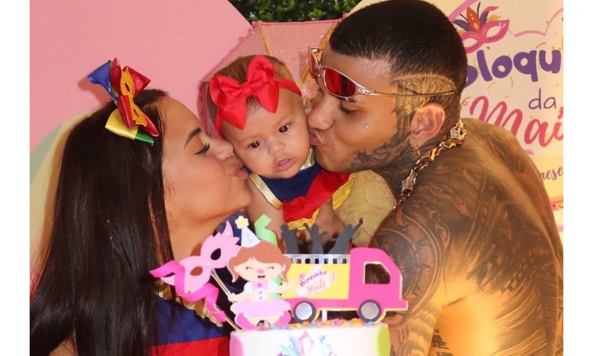 Foto: Filha do humorista Anderson Neiff e da influenciadora digital Eduarda Gutierrez, a bebê ...