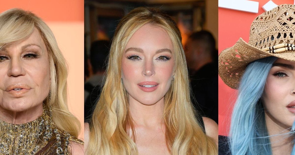 Facelift é a nova harmonização?! Lindsay Lohan, Megan Fox, Donatella ...
