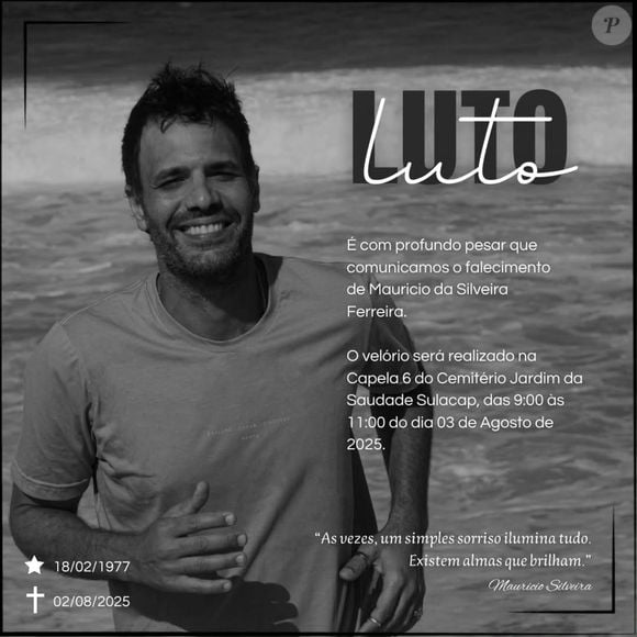 Ator Maurício Silveira morre aos 48 anos após dias em coma induzido ...