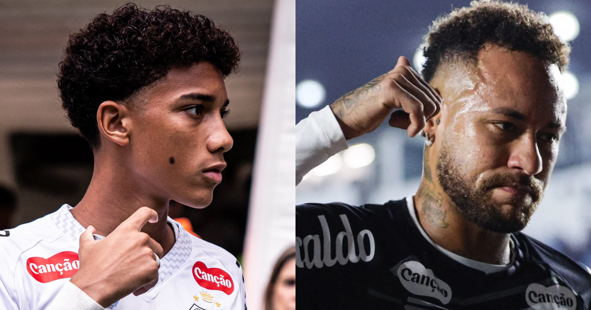 ‘Tem briga de soco, futebol é assim’: Neymar abraça Robinho Jr. em gol ...