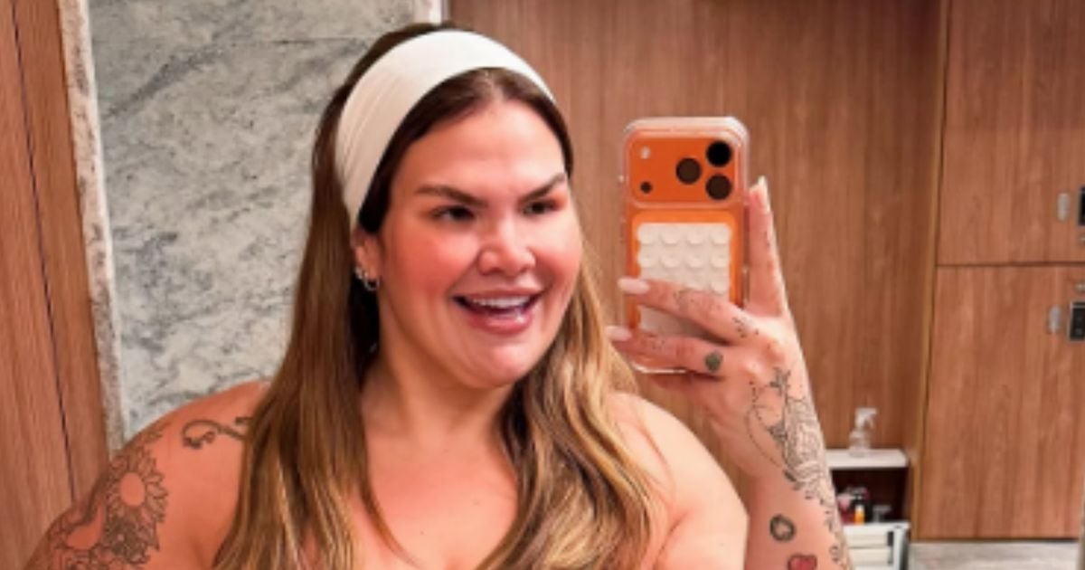 75 kg mais magra, Thais Carla exibe silhueta mais fina e corpo real em ...