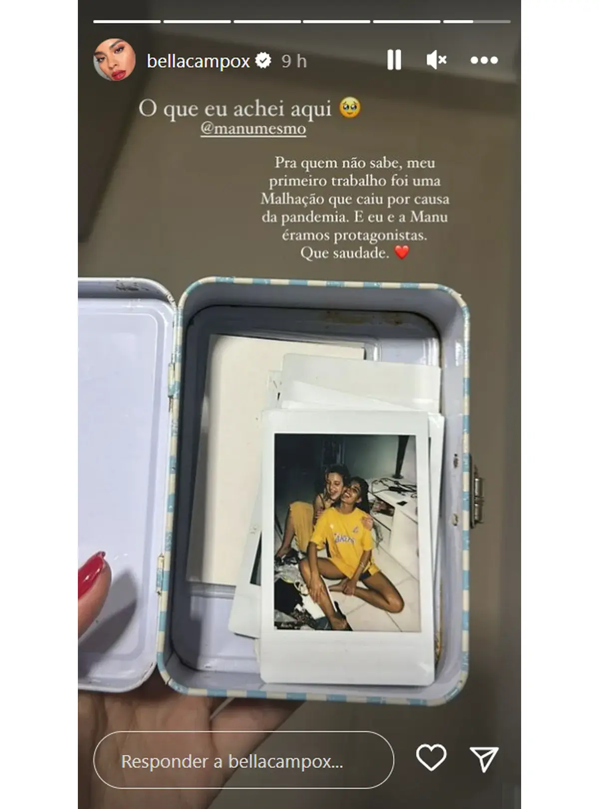 Foto: Bella Campos chegou a revelar que dividiria a cena com Manu ...