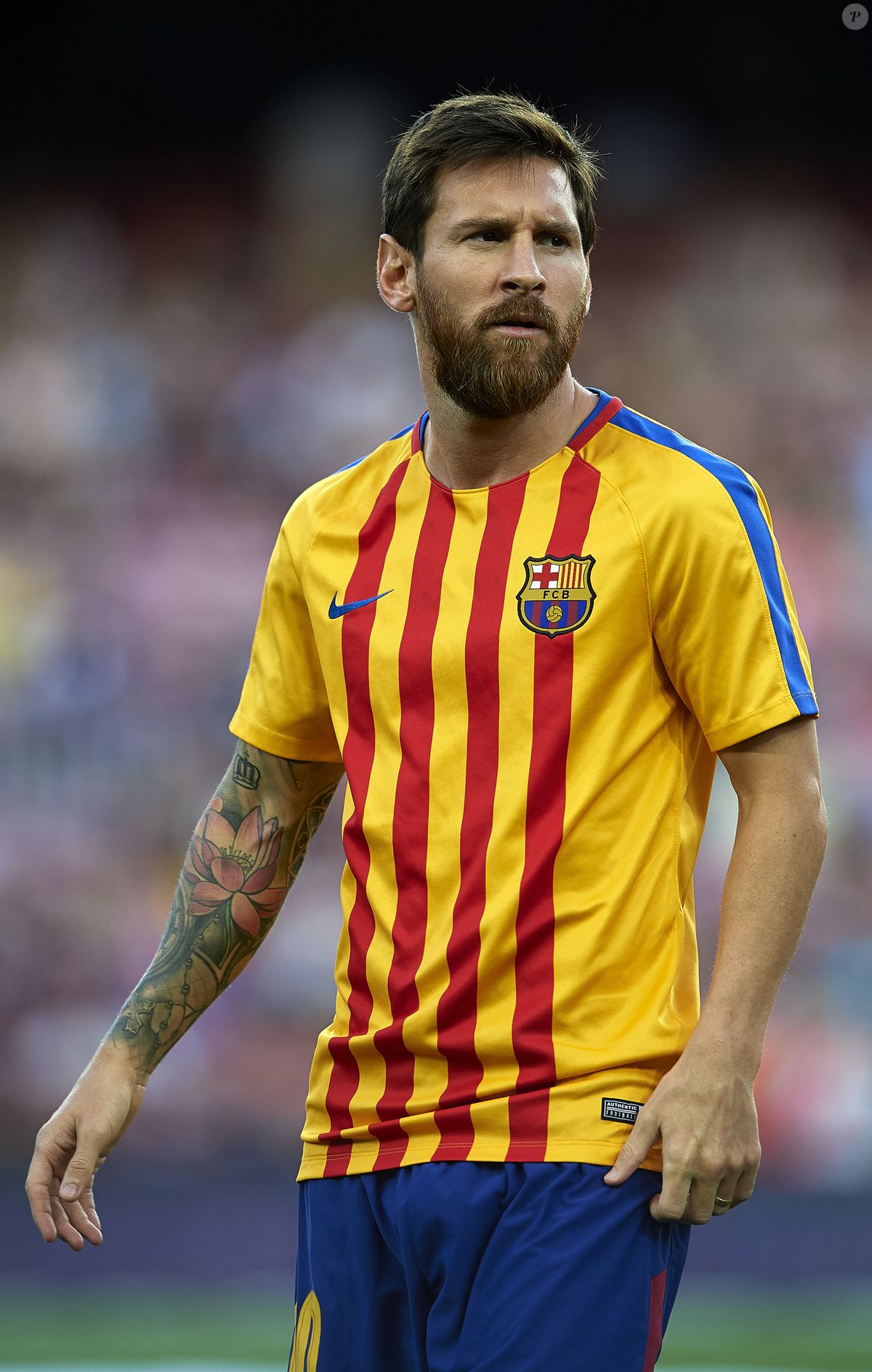 Foto: Além do loiro, Lionel Messi também deixou a barba mais preenchida ...