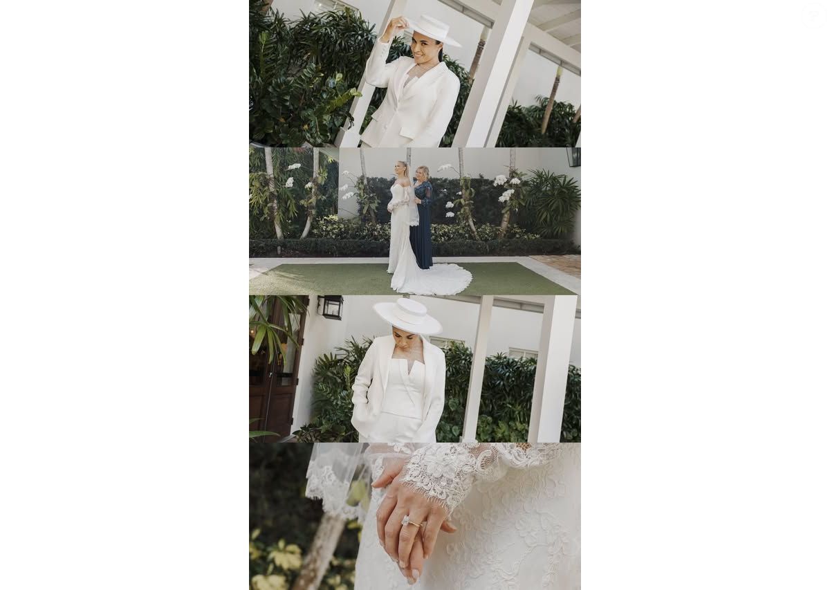 Foto: Marta Silva fugiu do tradicional vestido de noiva, enquanto ...