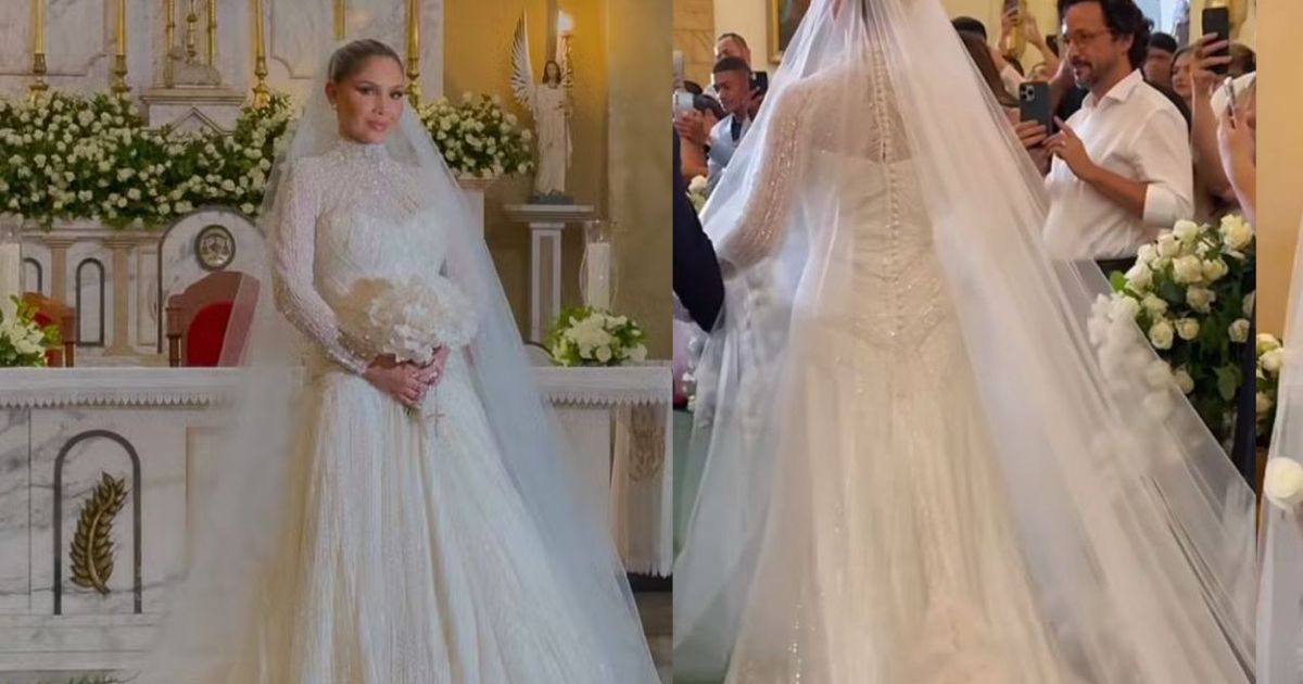 Casamento de Hulk e Camila Ângelo: os detalhes do vestido deslumbrante ...