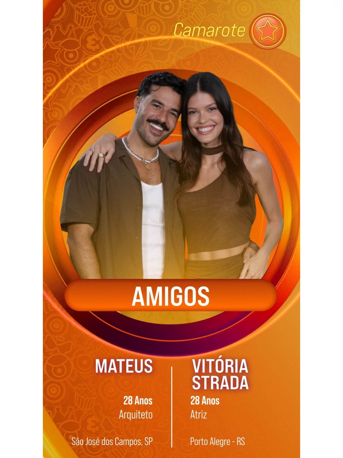 Foto: Vitória Strada entra no 'BBB 25' com o amigo Mateus Pires - Purepeople