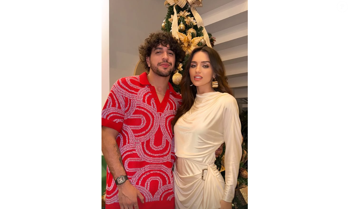 Foto: O casal Rafa Kalimann e Nattanzinho no primeiro natal - Purepeople
