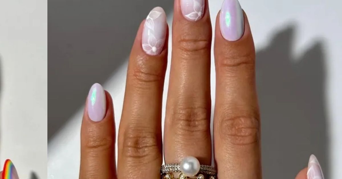 Unha cromada: 15 fotos de art nails brancas e com acabamento espelhado ...