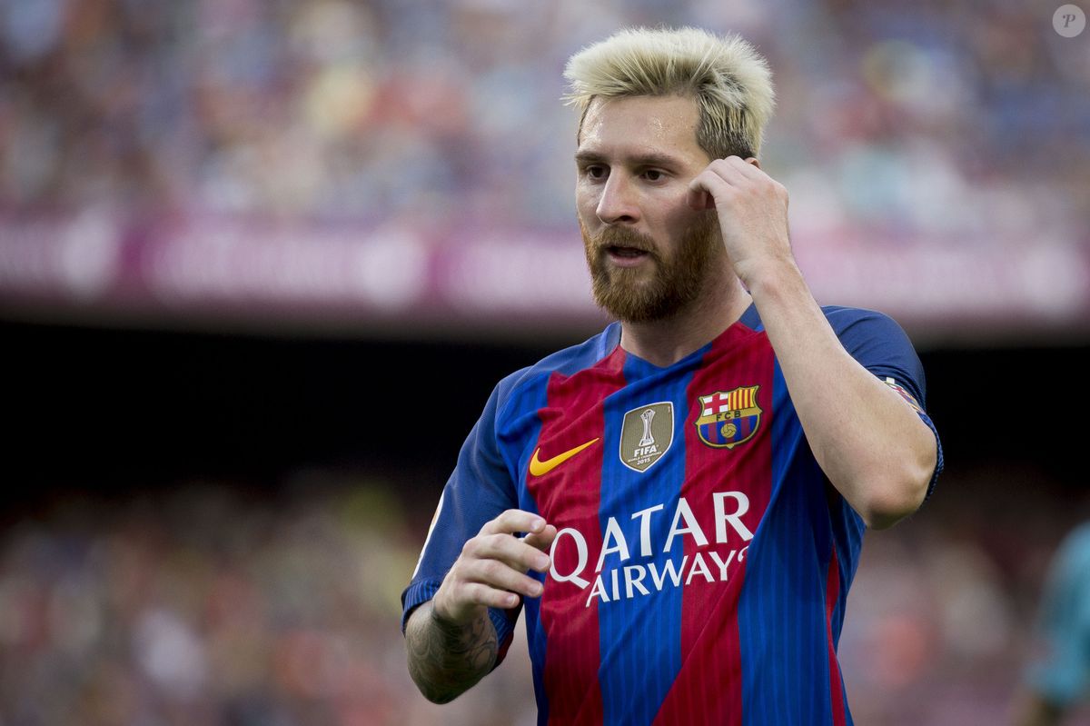 Foto: Cabelo loiro de Lionel Messi não durou muito tempo, mas deixou o ...