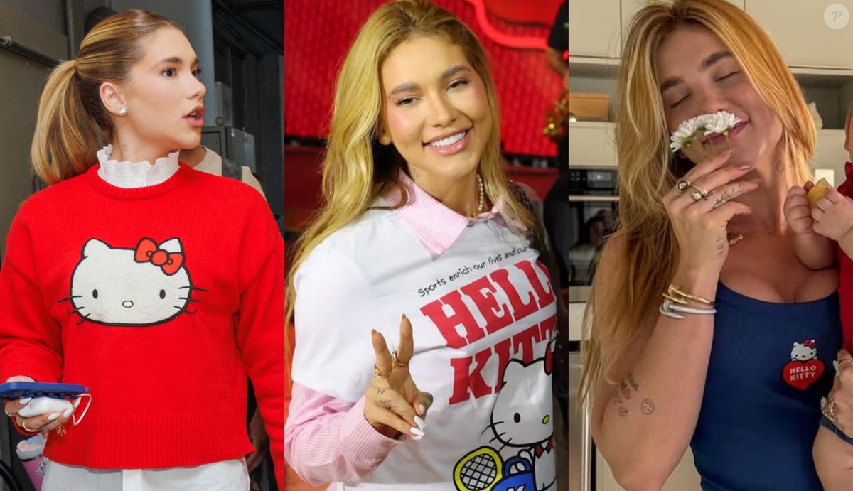 Foto: Virgínia Fonseca: sequência de looks infantis com estampa Hello ...