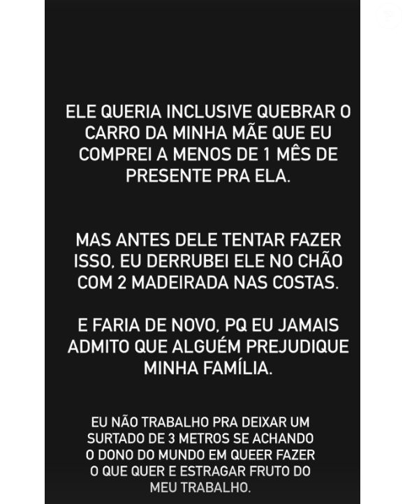 'Meti pedrada' x 'duas madeiradas': Rico Melquíades e ex-noivo Matheus ...