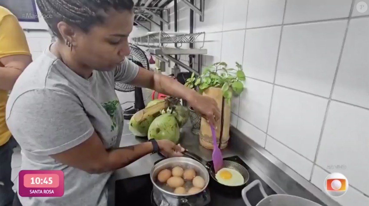 Foto: Ana Maria Braga mostrou cozinheiras preparando as refeições de ...