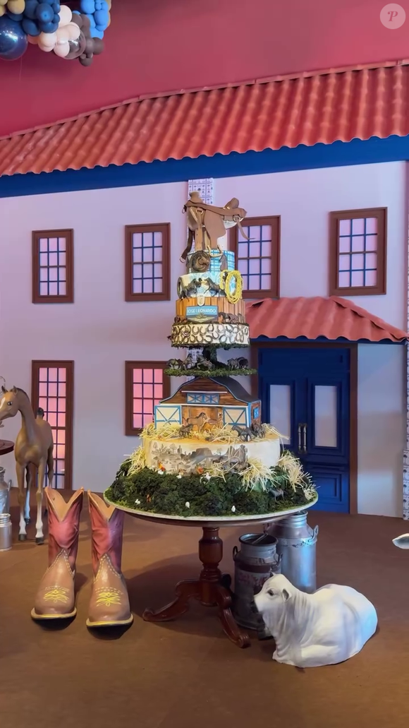 Foto: Bolo de José Leonardo, filho de Virgínia Fonseca e Zé Felipe ...